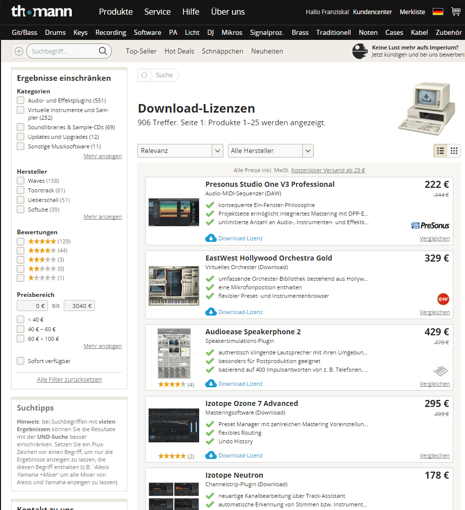Unser brandneuer Download Store - Thomann Blog