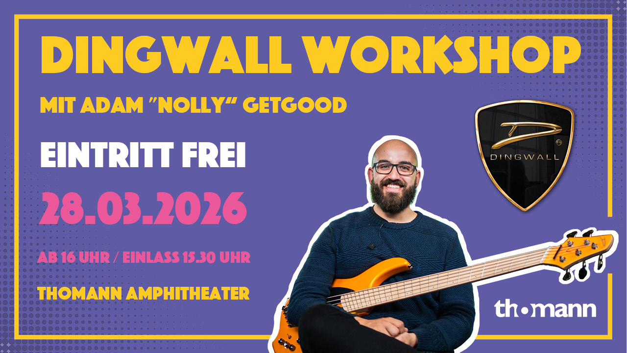 Adam „Nolly“ Getgood im Dingwall Workshop – live bei Thomann