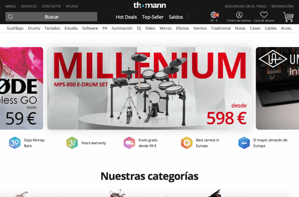 Thomann.de - nuevo diseño adaptable - Thomann Blog