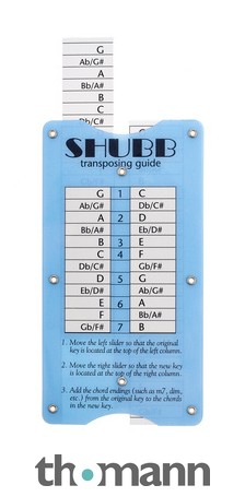 Shubb Transposing Guide – Thomann Nederland