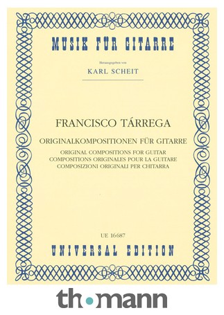 Universal Edition Tárrega Originalkompositionen – United States