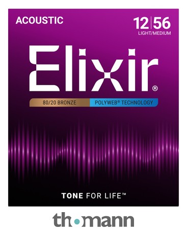 Elixir Polyweb Light-Medium Acoustic – Thomann UK