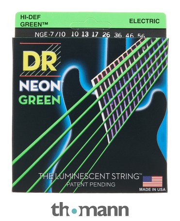 DR Strings Neon Green NGE7-10 – United States