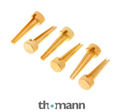 dAndrea Bridge Pins Solid Brass Flat – Musikhaus Thomann