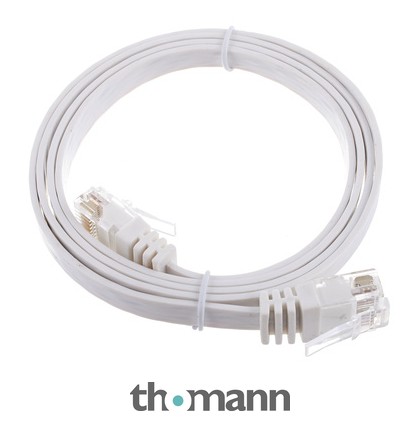 Lindy Cat6 Flach-Cable 1m White – Thomann Sverige