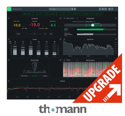 iZotope Insight 2 Upgrade Insight 1 – Thomann France
