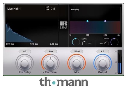 Waves IR-Live Convolution Reverb – Thomann France
