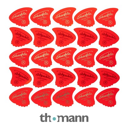 Sharkfin Pick Goldprint Soft Red 25 – Musikhaus Thomann