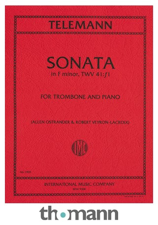 International Music Company Telemann Sonate F-Moll Posaune – United States