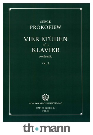 Robert Forberg Musikverlag Prokofjew 4 Etüden – Thomann France