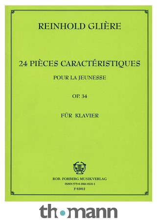Robert Forberg Musikverlag Glière Pieces Characteristique – Thomann UK