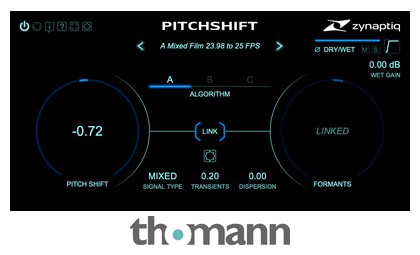 Zynaptiq Pitchshift – Thomann Sverige