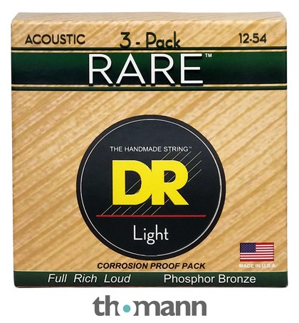 DR Strings Rare Acoustic RPM-12 3-Pack – Thomann UK