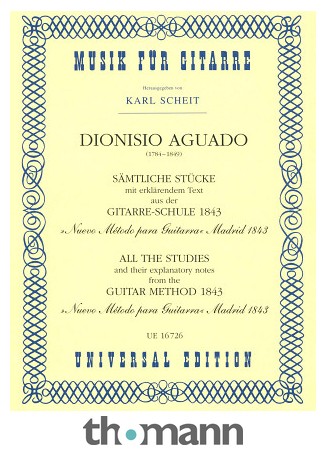 Universal Edition Aguado Sämtliche Stücke – Thomann France