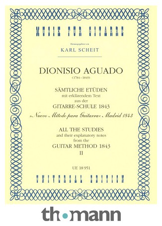 Universal Edition Aguado Sämtliche Etüden – United States